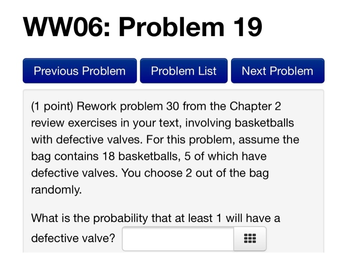 Solved Ww06 Problem 19 Previous Problem Problem List Next 8681
