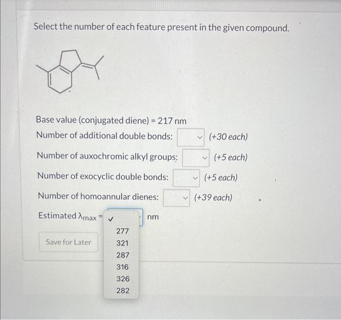 Solved Select the number of each feature present in the | Chegg.com