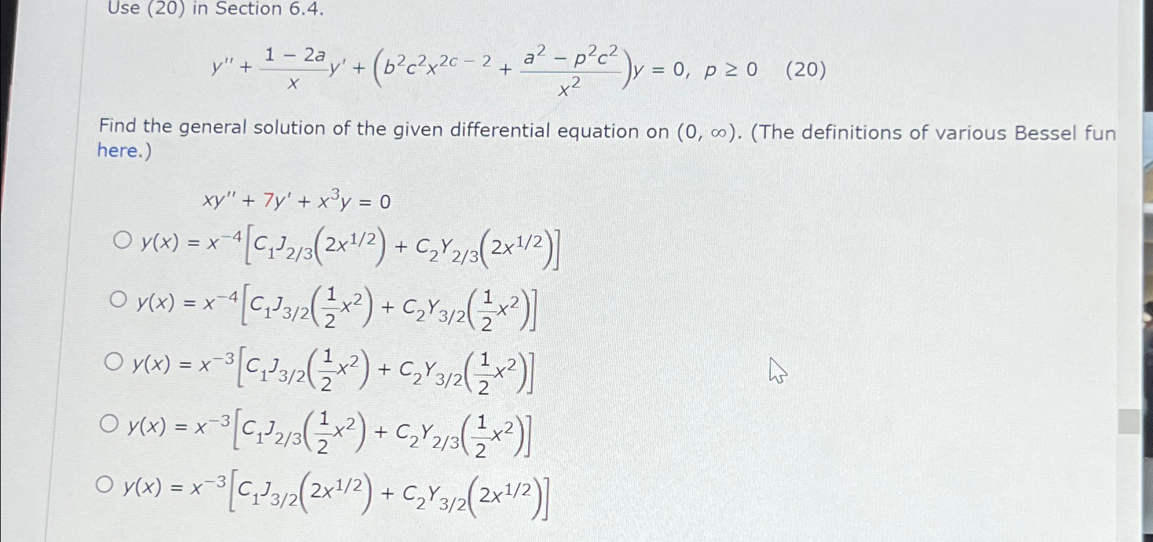 Use (20) ﻿in Section | Chegg.com