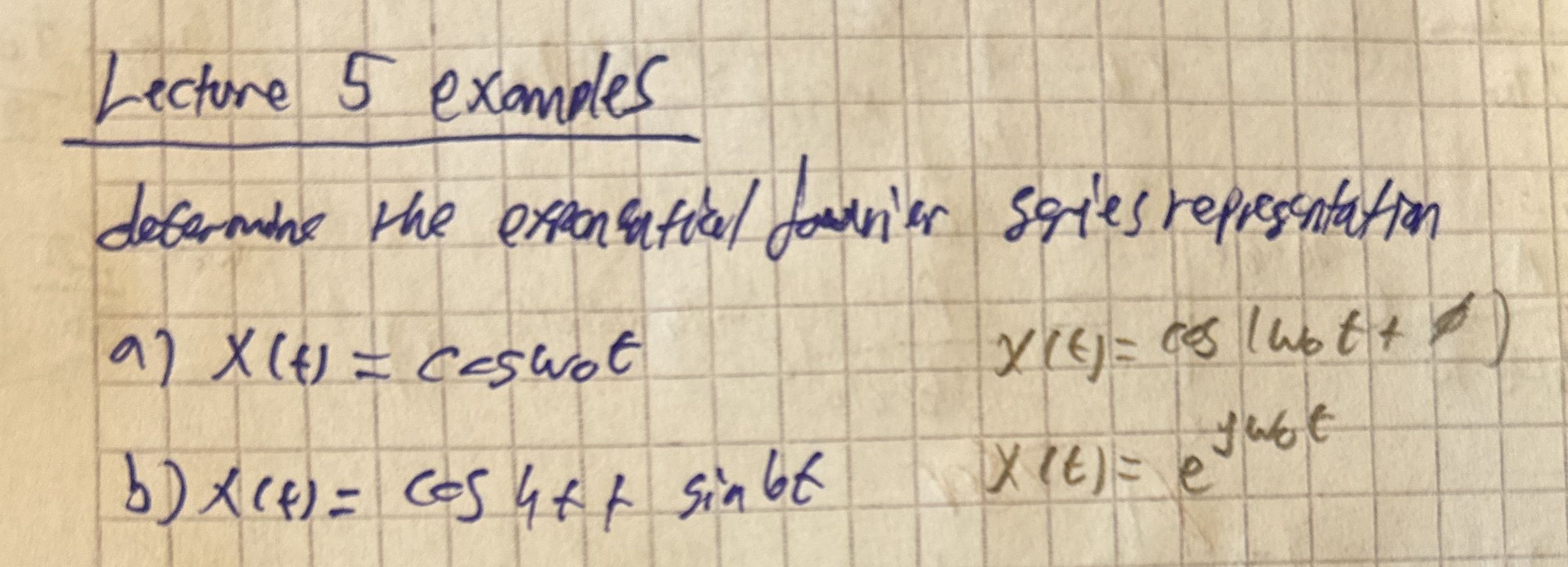 Solved Lecture 5 ﻿exomplesdetarmine the extensitial favin'er | Chegg.com