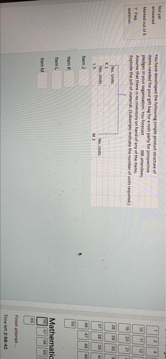 Solved Not yet 1 answered 2 3 3 Marked out of 5 You have | Chegg.com