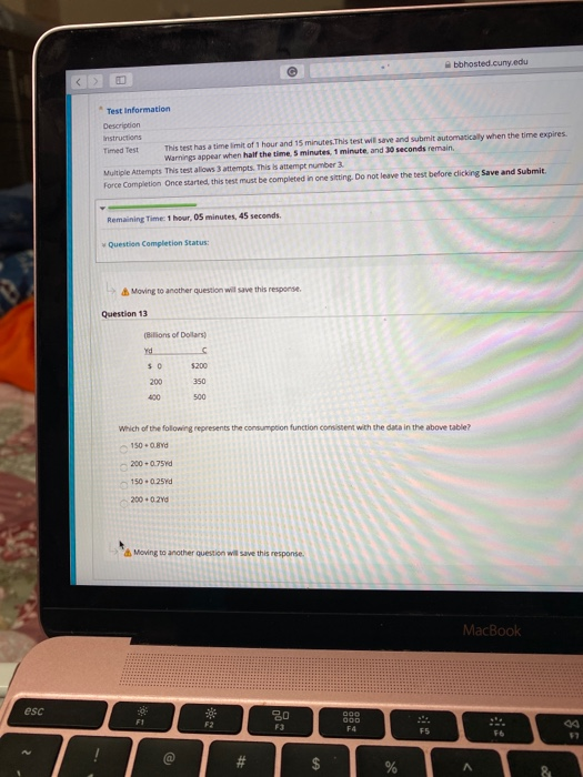 Solved bbhosted.cuny.edu Test Information Description | Chegg.com