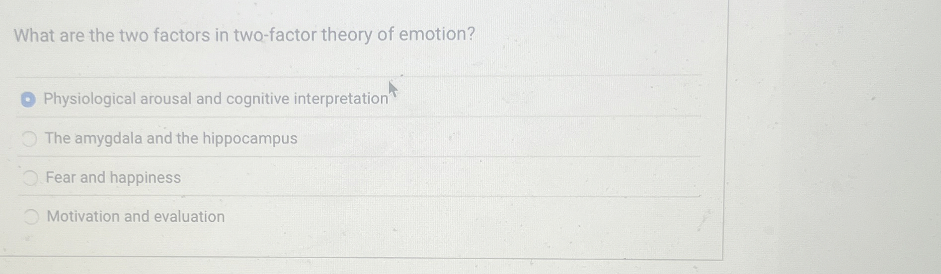 Solved What are the two factors in two-factor theory of | Chegg.com