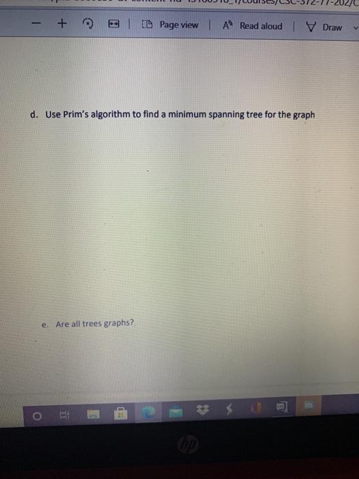 Solved - + ET D Page view A Read aloud Draw 5. Using the | Chegg.com