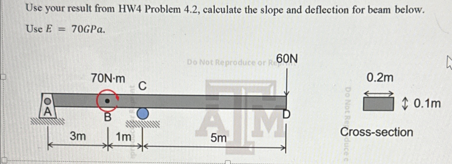 Use your result from HW4 ﻿Problem 4.2, ﻿calculate the | Chegg.com