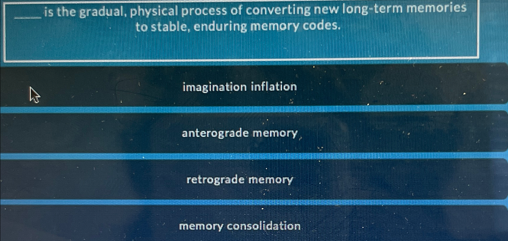 Solved is the gradual, physical process of converting new | Chegg.com