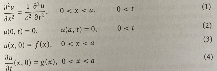 Solved In Exercises 3–5, solve the vibrating string problem, | Chegg.com