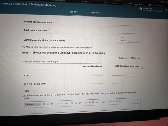 Solved 9a. Draw the Lewis Structure for dimethyl phosphine | Chegg.com