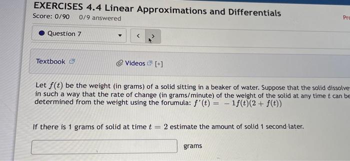 Solved EXERCISES 4.4 Linear Approximations and Differentials | Chegg.com