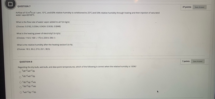 Solved QUESTION 7 27 points Save Awwer Airflow of 10 m/s at | Chegg.com