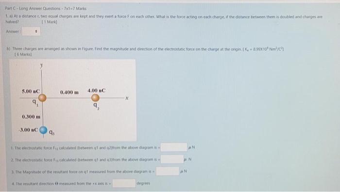Solved Part - Long Answer Questions - 7x17 Marks 1. Ato | Chegg.com