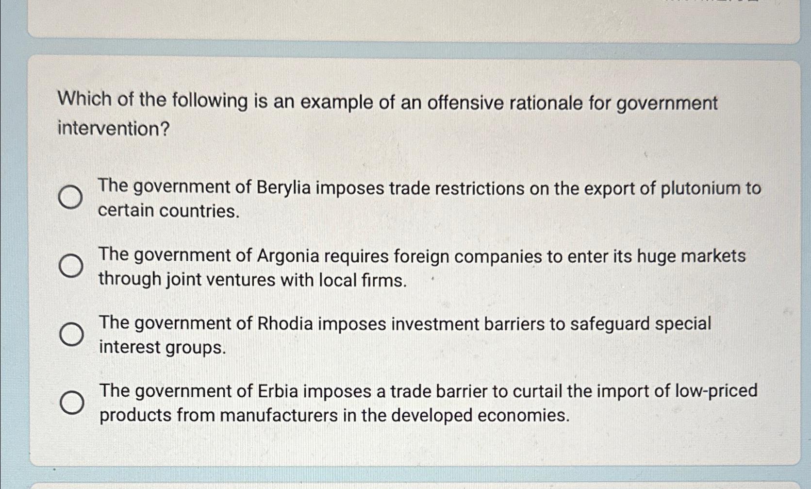 Solved Which of the following is an example of an offensive | Chegg.com