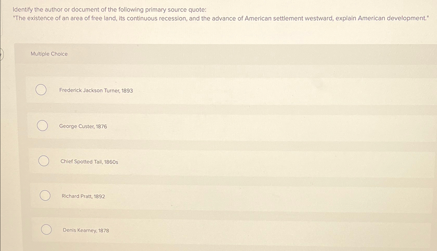 Solved Identify the author or document of the following | Chegg.com