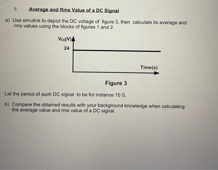 Solved a) Use simulink to depict the DC voltage of figure 3 | Chegg.com