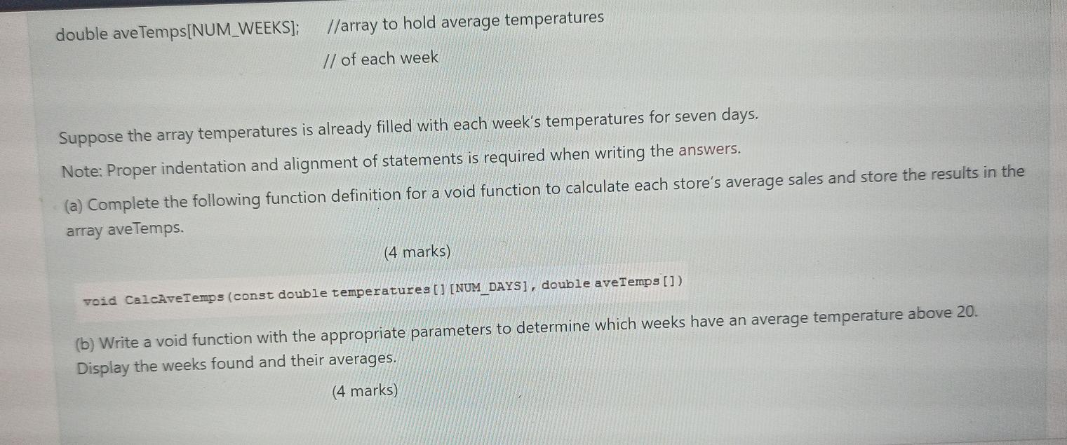 Solved Consider the following declaration: const int | Chegg.com