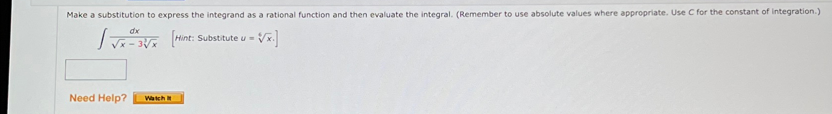 Solved ]=[x6. ﻿Need Help? | Chegg.com
