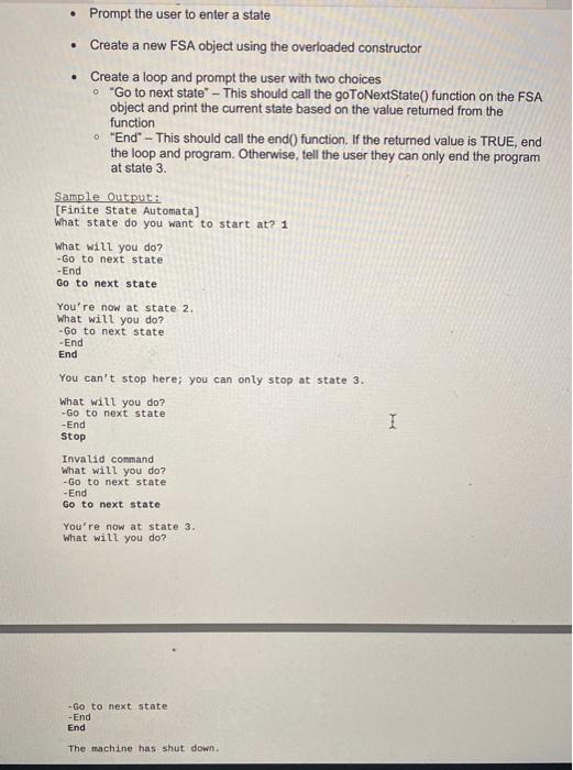 Solved Assignment 7A: Finite State Automata. In computer | Chegg.com