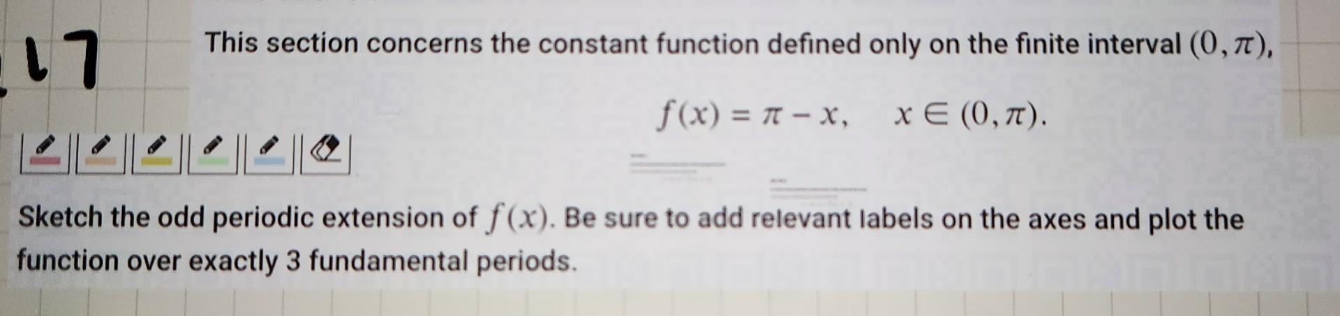 Solved This section concerns the constant function defined | Chegg.com