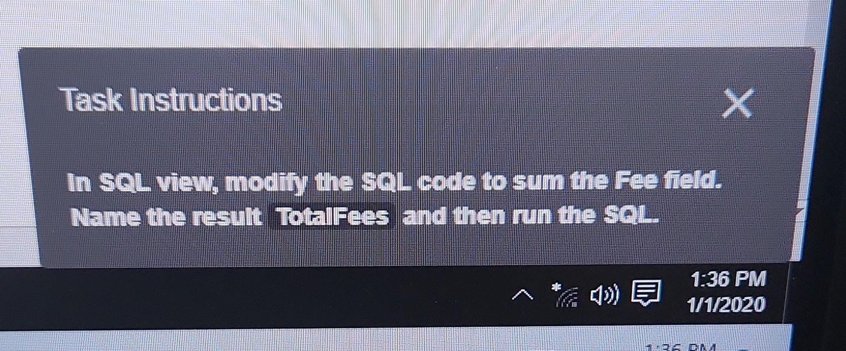 Solved Task Instructions In SOL view, modiiy the SeL code to | Chegg.com