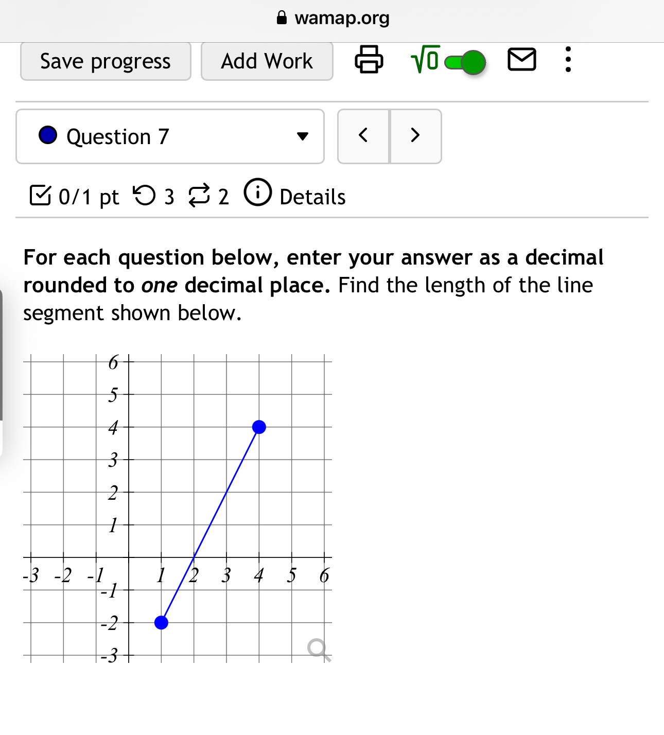 Solved wamap.orgSave progressAdd Work02Question 701 ﻿pt | Chegg.com