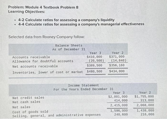 Solved Problem: Module 4 Textbook Problem 8 Learning | Chegg.com