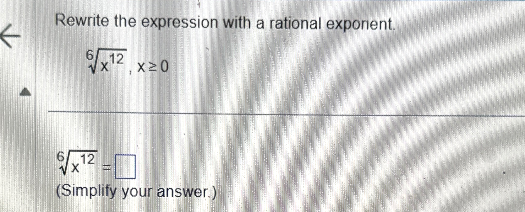 Solved Rewrite the expression with a rational | Chegg.com