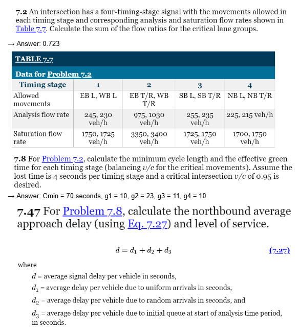 Solved Civil Engineering: Solve 7.47 ﻿given the answers | Chegg.com