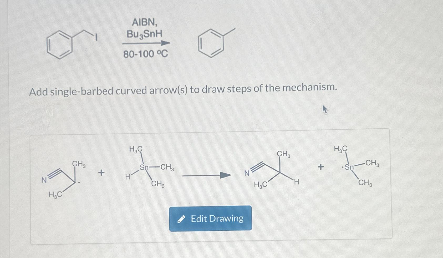 Solved Add single-barbed curved arrow(s) ﻿to draw steps of | Chegg.com