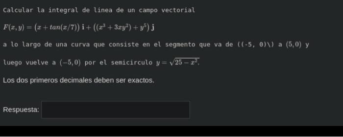 Solved Calculate the line integral in a vector field. along | Chegg.com