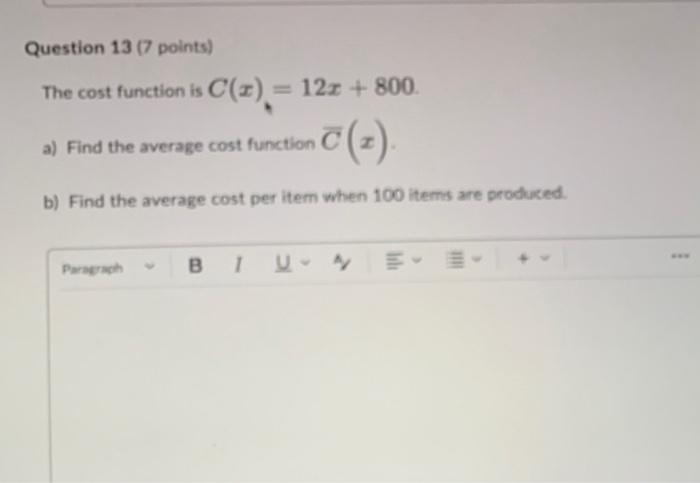 Question 16 (1 point) Graph the function | Chegg.com