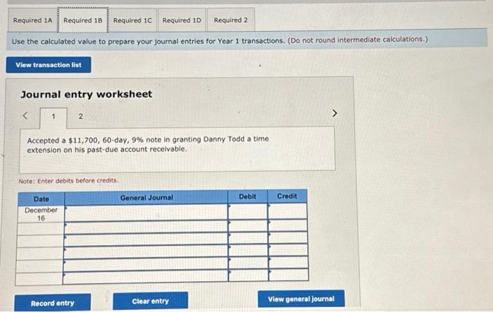 Solved Journal entry worksheetJournal entry worksheet Note: | Chegg.com