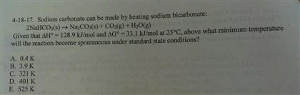 Solved Sodium carbonate can be made by heating sodium | Chegg.com