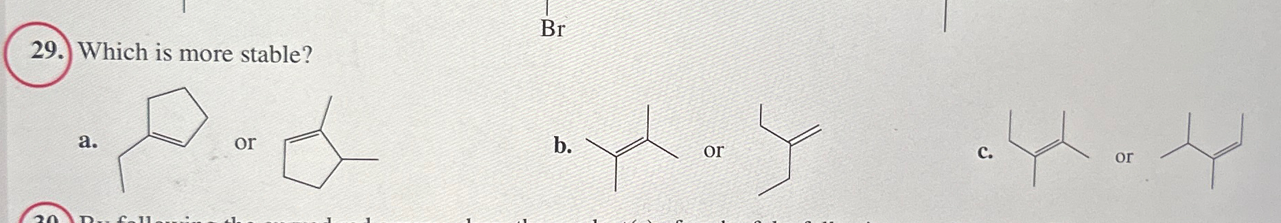 Solved Which is more stable?b. ﻿or | Chegg.com