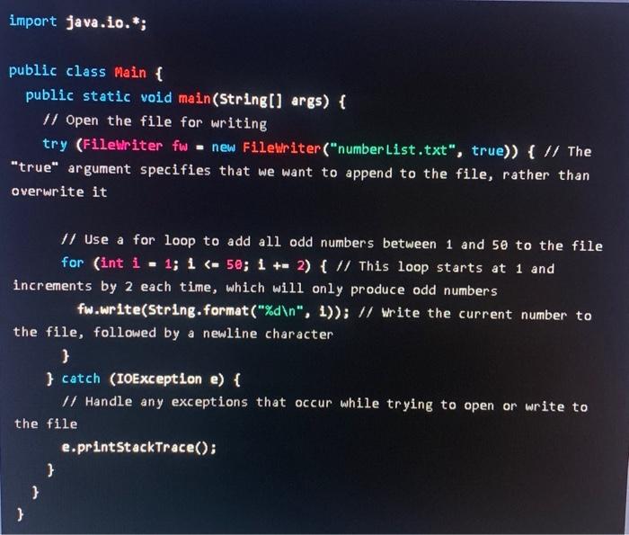 Solved Write code in java that does the following: Open a | Chegg.com