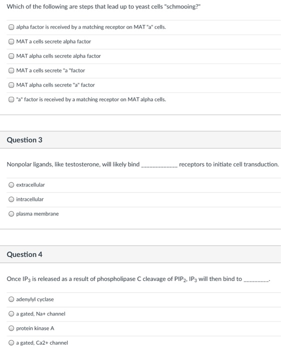 Solved Which of the following are steps that lead up to | Chegg.com