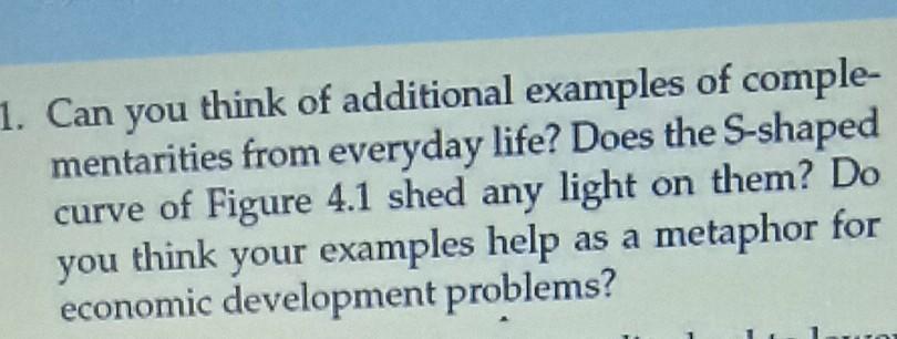 1. Can you think of additional examples of comple- | Chegg.com