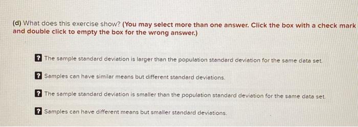Solved Section Exercise 4-22 (Algo) For each data set, | Chegg.com