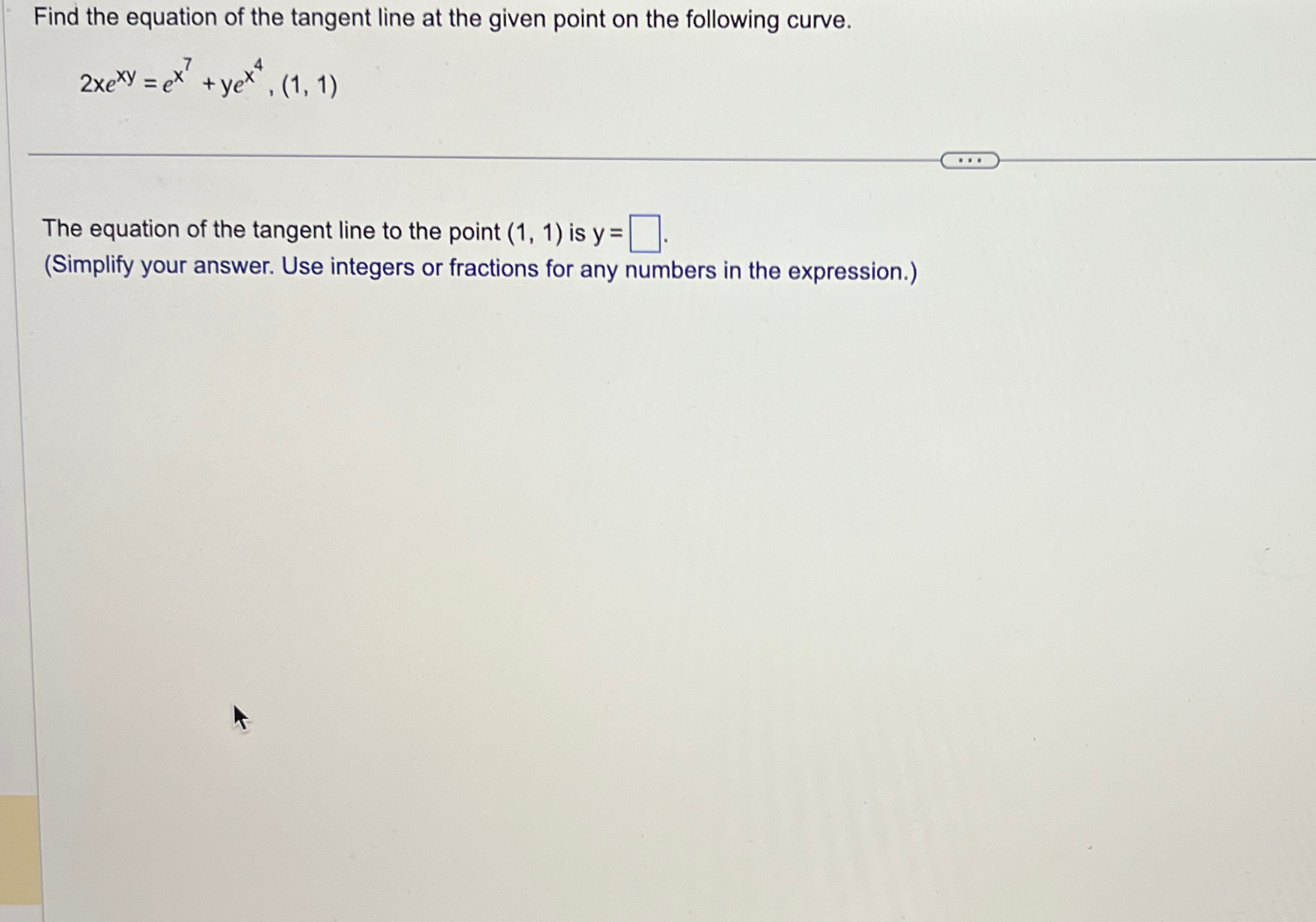 Solved Find the equation of the tangent line at the given | Chegg.com