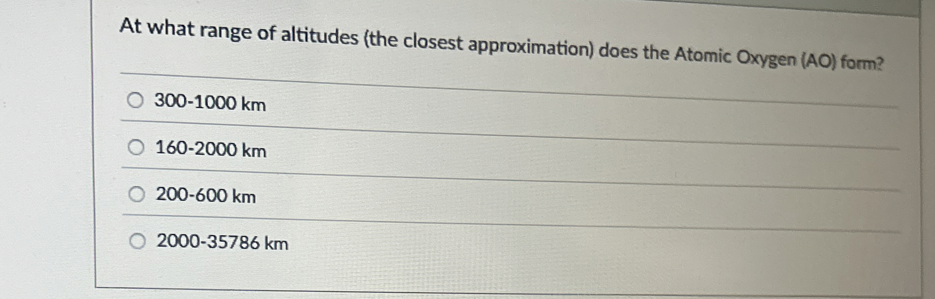 Solved At what range of altitudes (the closest | Chegg.com
