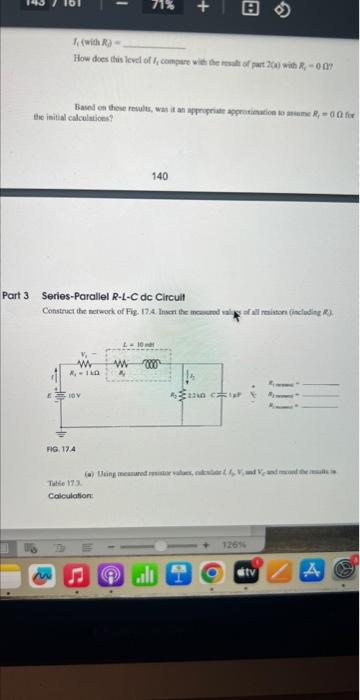 1 Series R-L dc Circuit Construct the circuit of Fig. | Chegg.com