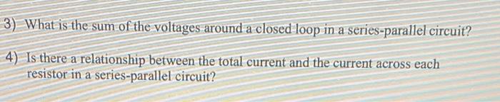 Solved 3) What is the sum of the voltages around a closed | Chegg.com