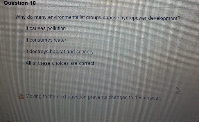Solved Question 18 Why do many environmentalist groups | Chegg.com Solved Question 18 Why do many environmentalist groups | Chegg.com