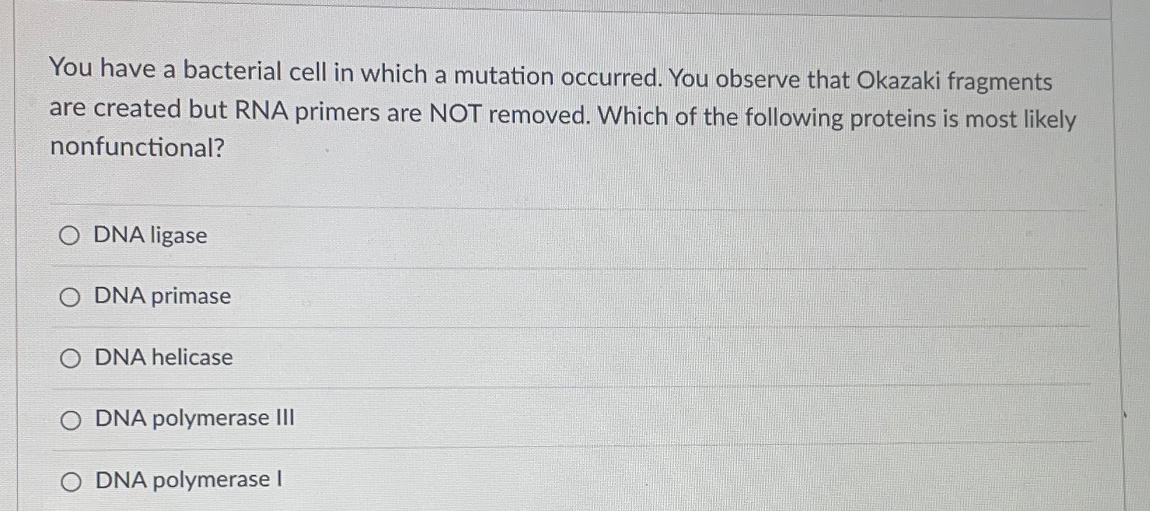 Solved You have a bacterial cell in which a mutation | Chegg.com