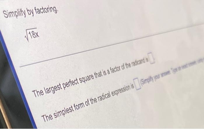 Solved Simplity by factoring 1188 The largest perfect square | Chegg.com