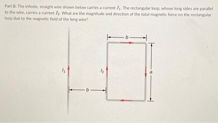 Solved Part A: Two long wires, one of which has a | Chegg.com