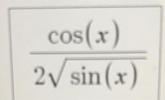 2sin(x)cos(x) | Chegg.com