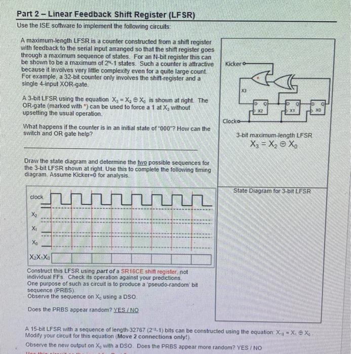 [Solved]: Can you show me how to complete a timing and state