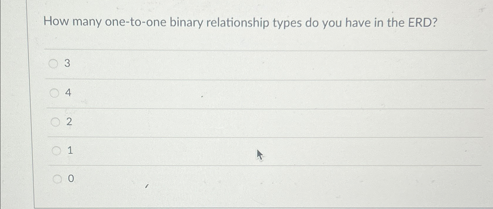 Solved How many one-to-one binary relationship types do you | Chegg.com