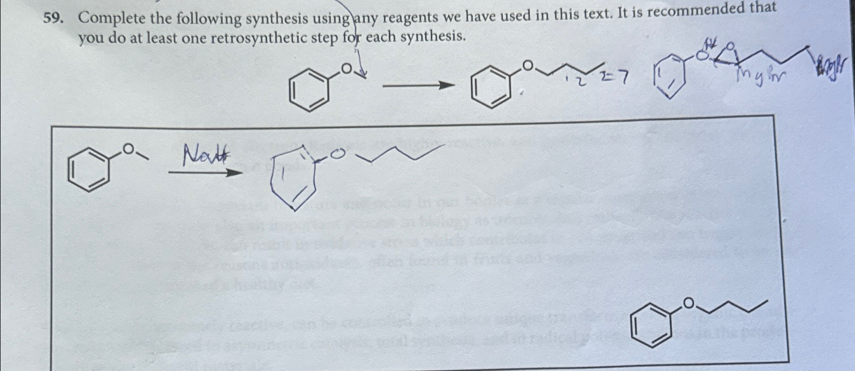 Solved Complete the following synthesis using any reagents | Chegg.com