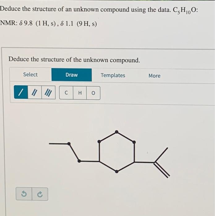 Solved Deduce the structure of an unknown compound using the | Chegg.com
